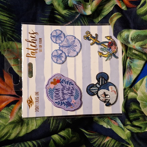 Disney | Art | Disney Cruise Minnie Cruiseline Patches Set Of 4 | Poshmark